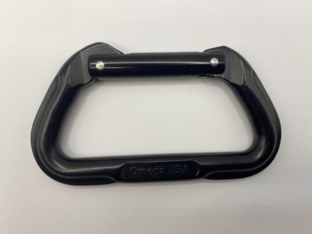 Omega Pacific OPD5 D Straightgate Black Carabiner | モノトーン